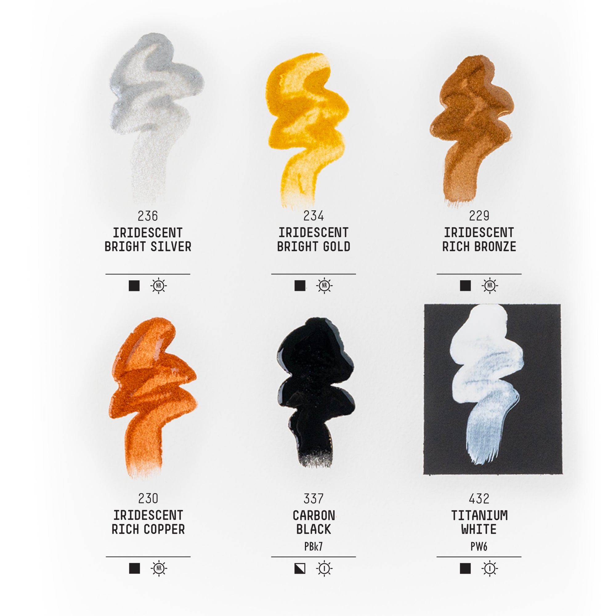 Acrylic Ink Set - 6x30ml - Iridescents – Liquitex UK